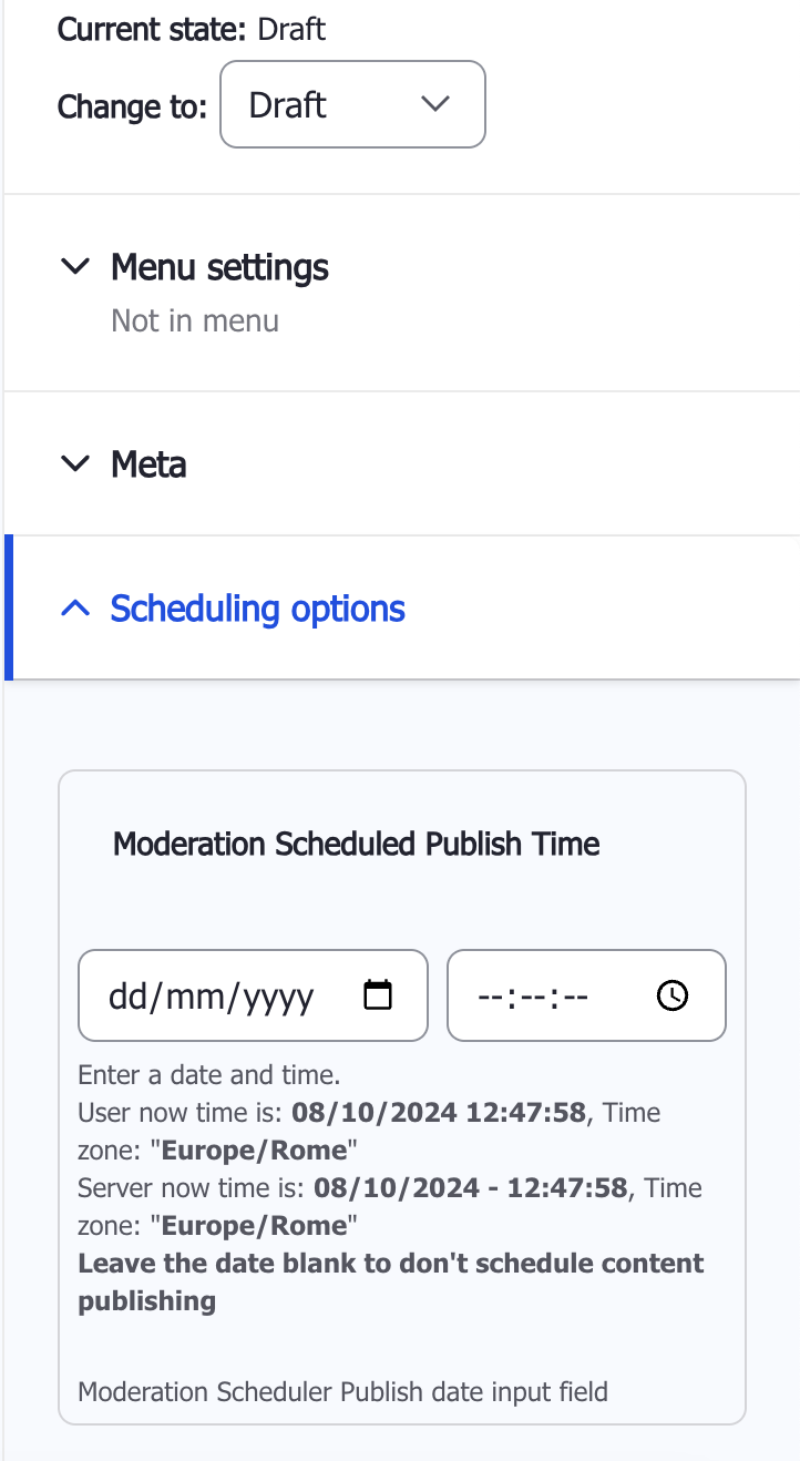 Moderation Scheduler | Drupal.org